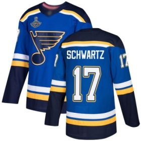Adidas St. Louis Blues #17 Jaden Schwartz Blue Home Authentic Stanley ...