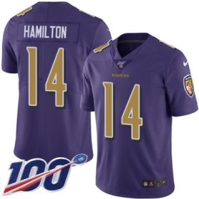 Nike Baltimore Ravens #14 Kyle Hamilton Purple Men’s Stitched NFL ...